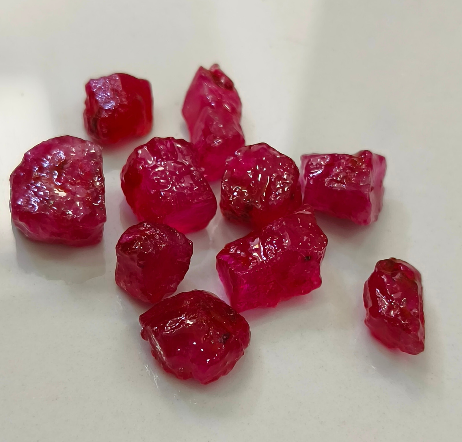 Natural Bixbite Red Beryl Crystal Raw Rough Loose Gemstone Lot | eBay