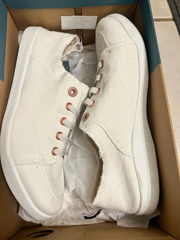 Vionic Beach Pismo Cream (Almost an Off White) Slip on Canvas Shoes NEW ...