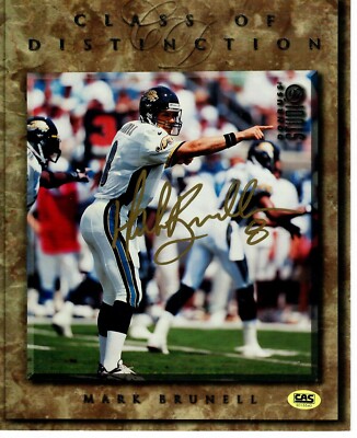 "Jacksonville Jaguars" Mark Brunell Hand Signed 8X10 Cardstock Photo ...