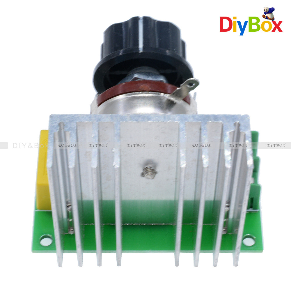 220V 4000W SCR Motor Speed Controller Module Voltage Regulator +Case ...