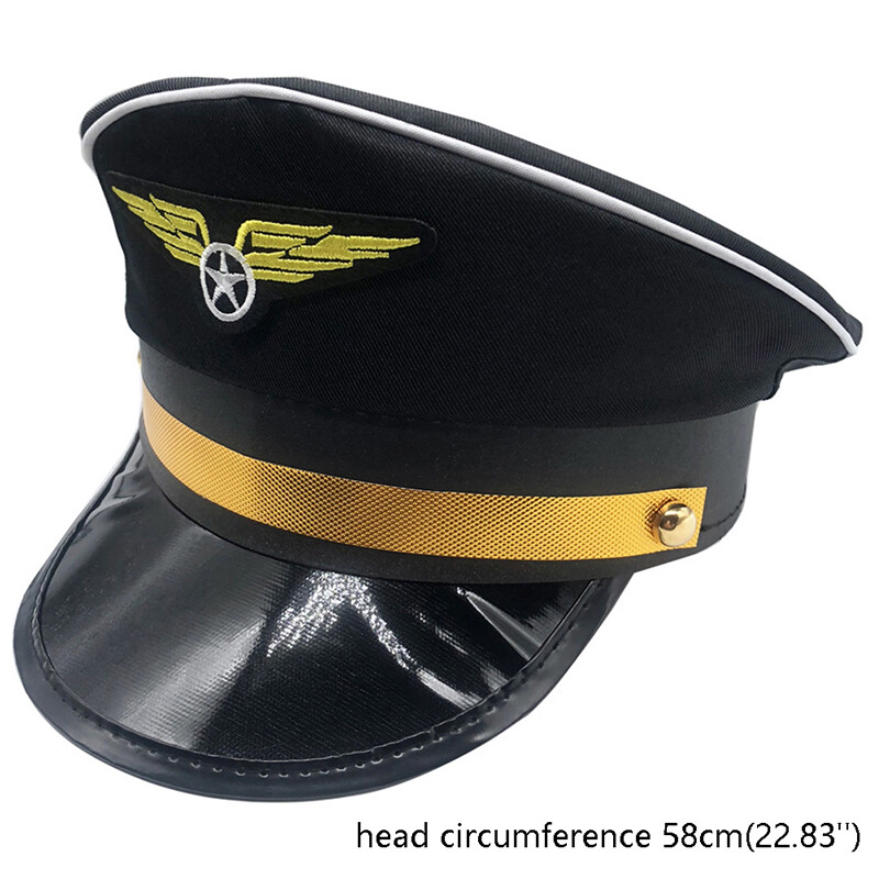 Cap Captain Hats Navy Party Costume Police Sailors Caps Captains Flight ...