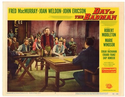 FRED MACMURRAY JOAN WELDON DAY OF THE BADMAN 1958 ORIG 11X14 LC3535 | eBay