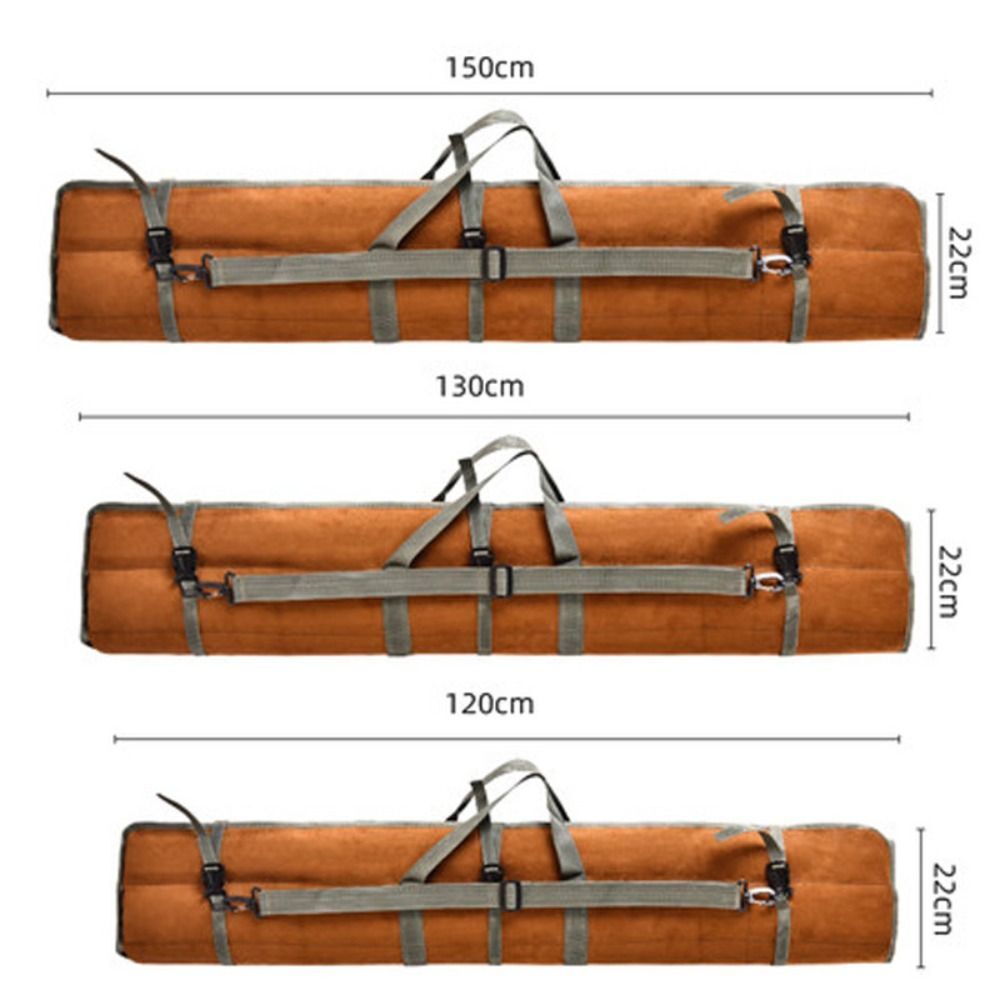 Canvas Fishing Rod Storage Case Umbrella Tackle Roll Up Shoulder Bags ...