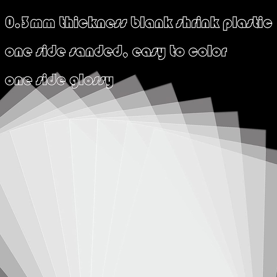 36Pieces Shrink Plastic Sheets, Shrink Dink Sheets, Shrink Film ...