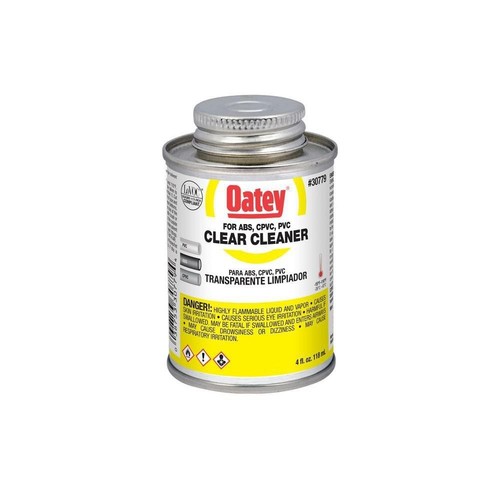 Oatey 30779 PVC Clear Cleaner, 4 oz Can | eBay