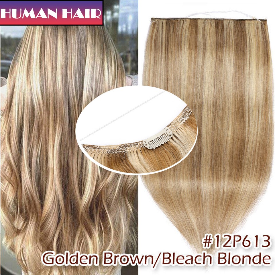 Real Invisible Wire In Human Hair Extension Secret Hidden Extensions ...