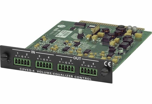 CRESTRON C2VEQ-4 4-CHANNEL VOLUME/EQ CONTROL EQUALIZER SIGNAL ROUTING ...