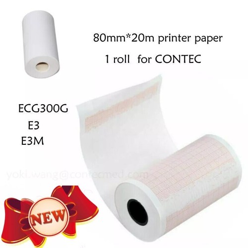 1 Roll 80mm*20m Printer Recorder Paper for CONTEC ECG300G E3M E3 | eBay