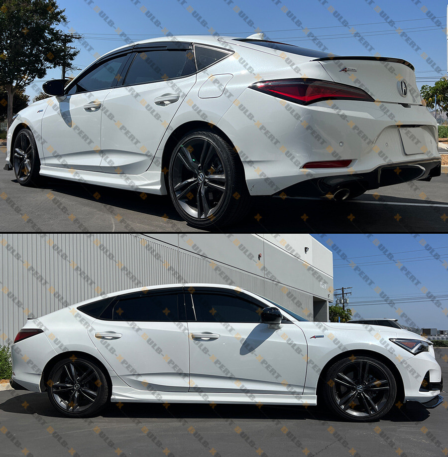 For 2023-2025 Acura Integra DE4 GF Bodykit V1 Pearl White Side Skirt ...