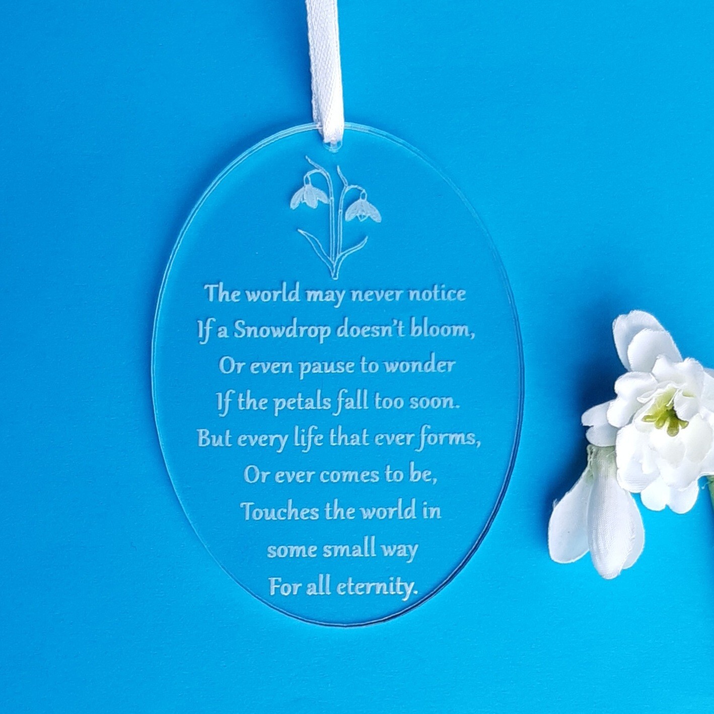 Baby Loss and Miscarriage SNOWDROP Keepsake In Memory Gift Sympathy ...