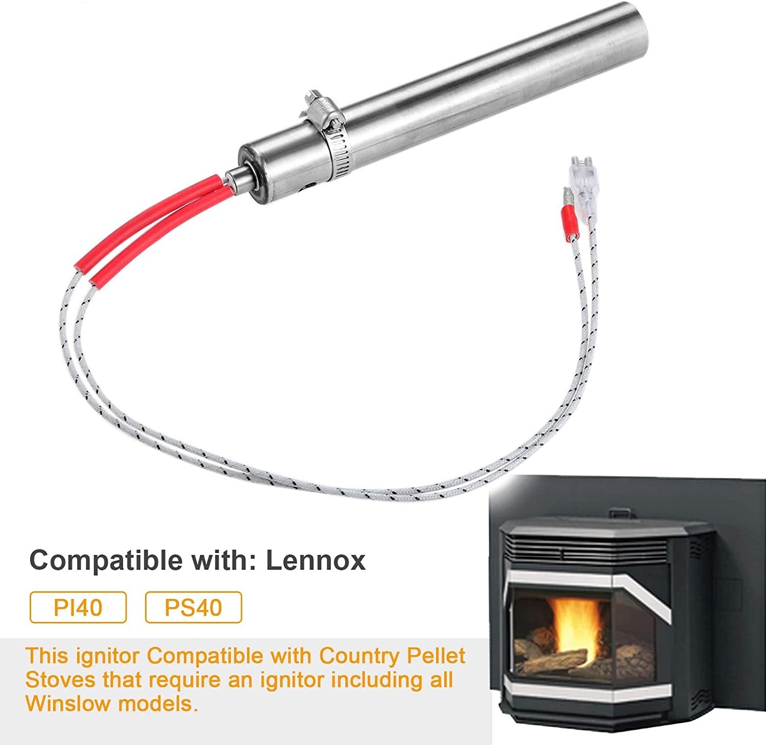 H6005 Stove Igniter Replace for Lennox Winslow Pellet Stove Igniter PI40 PS40 | eBay