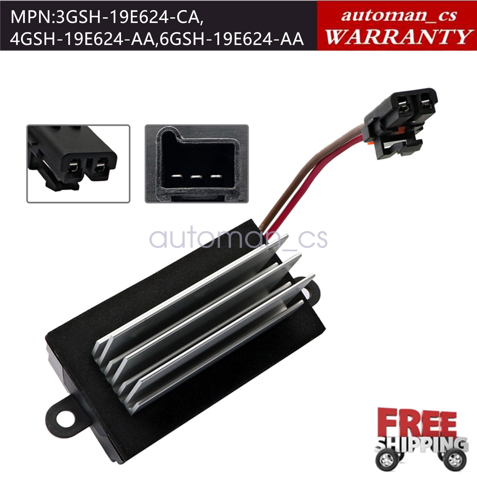 Blower Motor Resistor For HUMMER H2 Heater Blower Motor Fan 19331830 ...