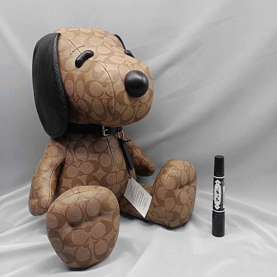 Coach X Peanuts Snoopy LARGE Plush Doll New Charlie Brown Woodstock ...