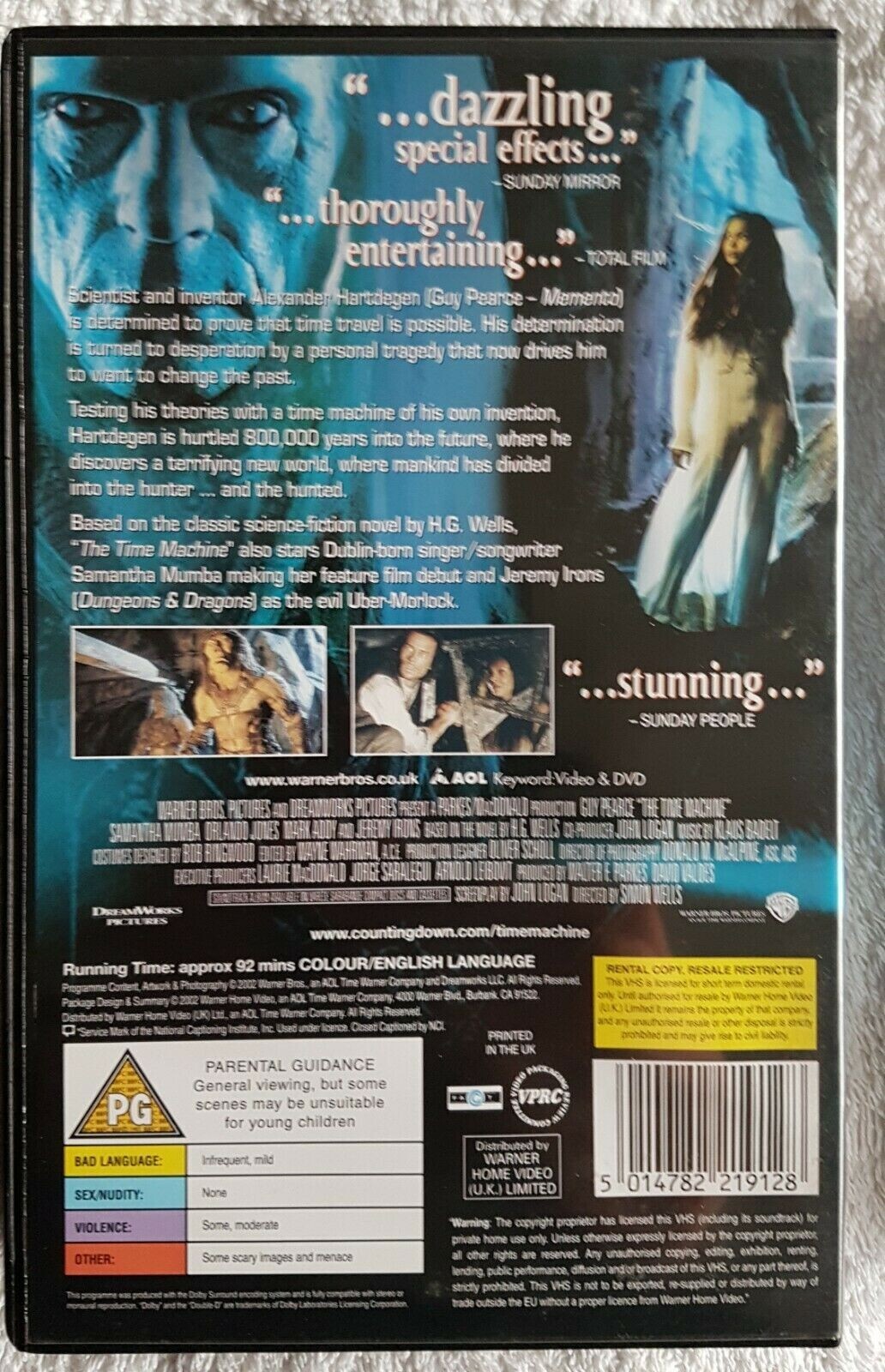 The Time Machine (VHS/SUR, 2002) for sale online | eBay