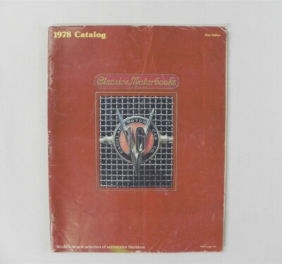 1978 CATALOG -CLASSC MOTORBOOKS- WORLDS LARGEST SELECTION OF A ...