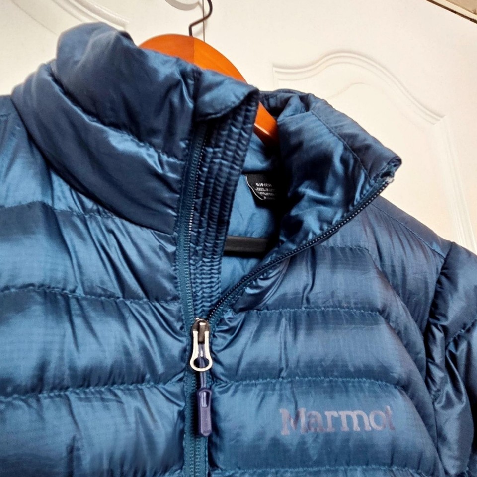 Marmot Jacket Packable Lightweight 600 Down Blue Teal Mens Small Tulles ...