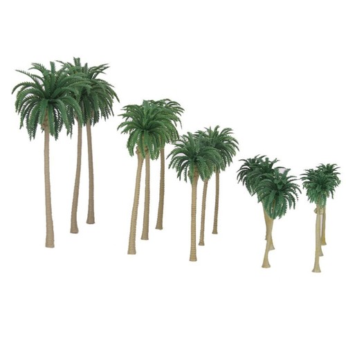 15Pcs Coconut Palm Model Trees for N Z Scale Scenery Landscape | eBay
