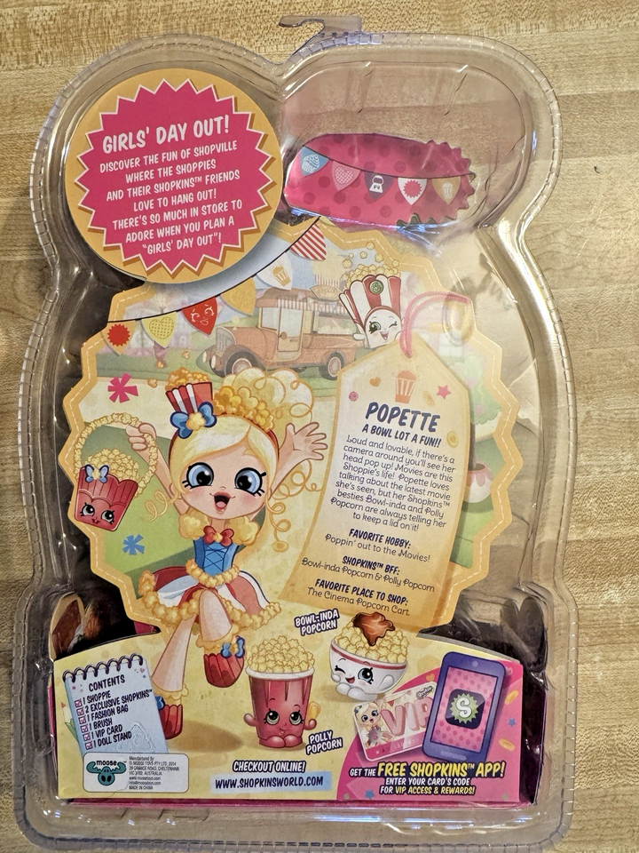 Shopkins Shoppies Popette NIP NEW #56163 | eBay