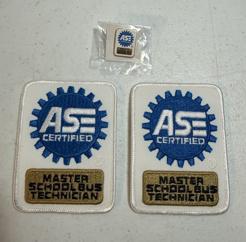 ASE Master School Bus Technician Mechanic Certified Embroidered 2 ...