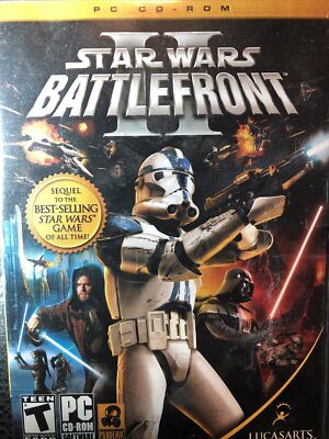 Star Wars: Battlefront II 2 (PC CD-ROM, 2005) Complete 4 Disc Set With ...