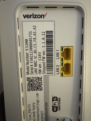 Verizon Fios E3200 WiFi 6 Range Extender .. | eBay