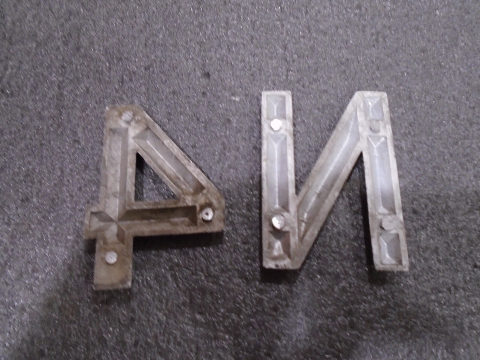 ACE PEAK NUMBER PLATE DIGITS / LETTERS 3 1/2" 1950s | eBay