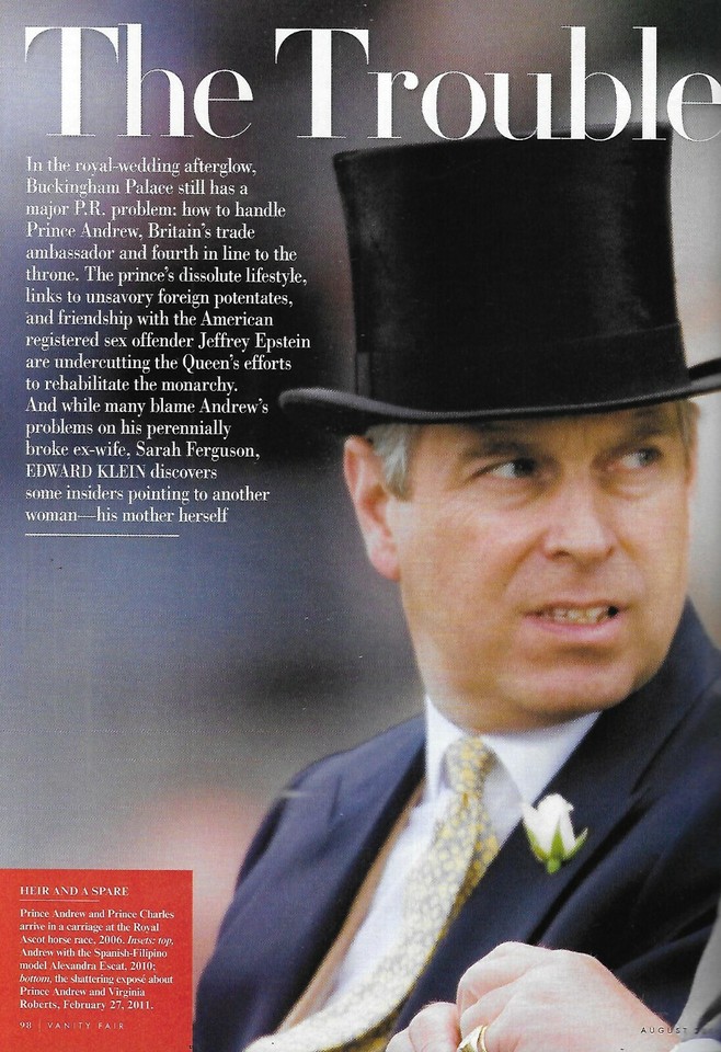 Vanity Fair Magazine Emma Stone Prince Andrew Slaughter of Elephants ...