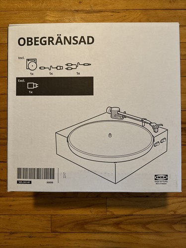 IKEA OBEGRÄNSAD VINYL RECORD PLAYER TURNTABLE OBEGRANSAD SWEDISH HOUSE ...
