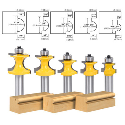 5 Bit Corner Bead Router Bit Set - 1/2" Shank - 13516 | eBay