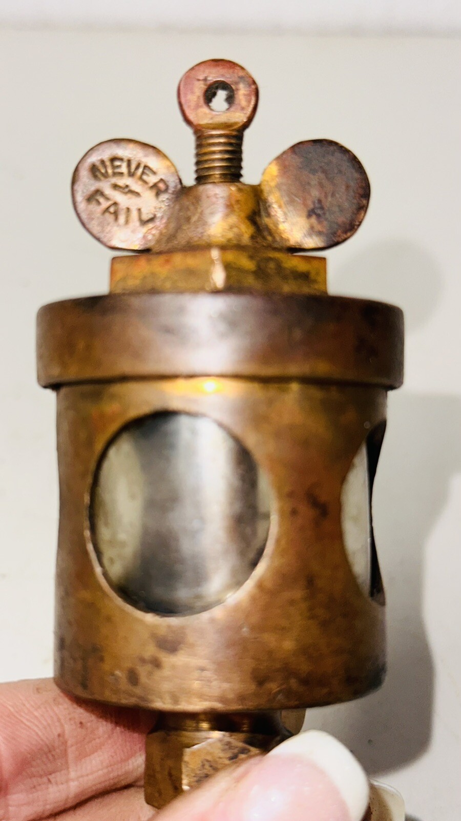 NEVER FAIL NO 2 Brass ROD OILER Hit Miss Gas Engine Antique | eBay