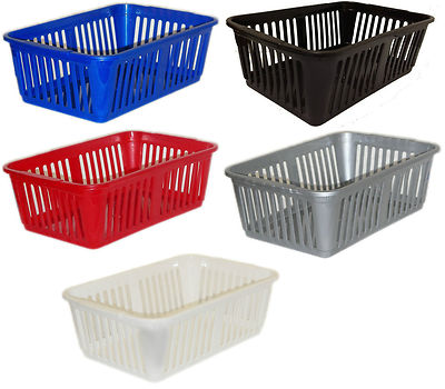 Small Plastic Storage Basket Handy Kitchen School Office Pharmacy ...