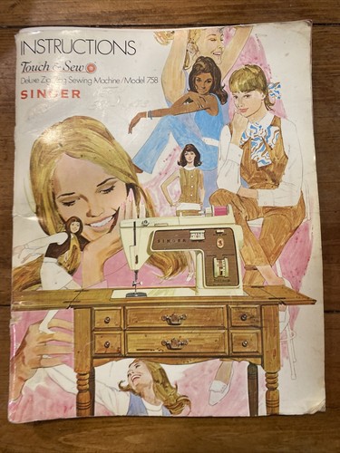 Singer DELUXE Zig-Zag Sewing Machine Model 758 Instruction Book | eBay