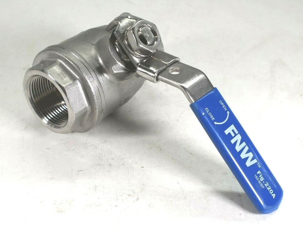 FNW Ball Valve Stainless Steel FNW220AH 1-1/4" 1500 CWP CF8M 150 WSP ...
