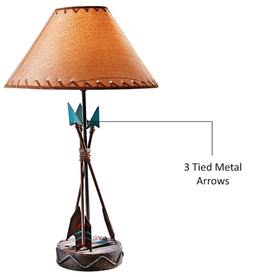 Arrows Table Lamp Native American/ Southwestern Style Rustic Bedroom ...