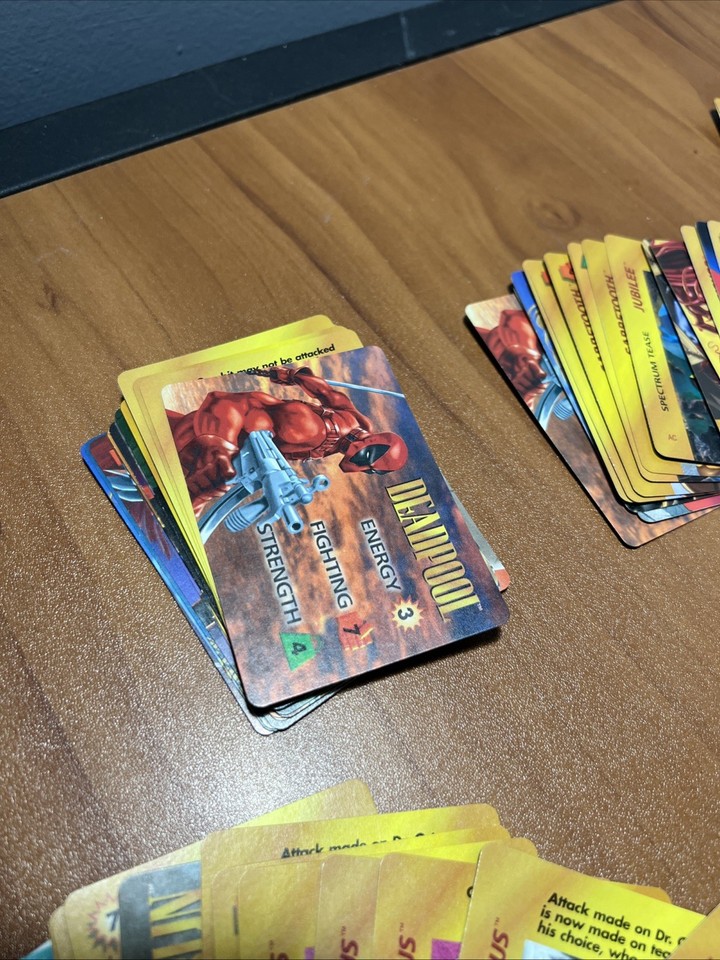 Fleer Marvel Comic Characters Overpower Card Game 1995 Lot Superheroes ...