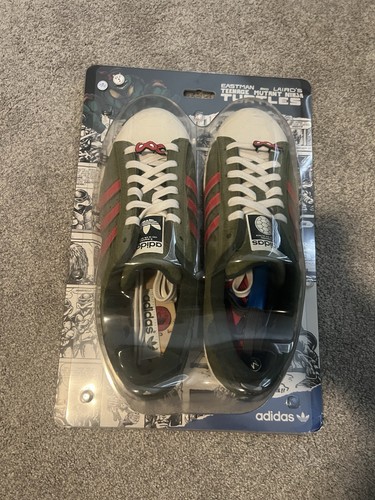 Adidas x TMNT Shell-Toe Sneakers | Mens US Size 12.5 | New With Comic ...