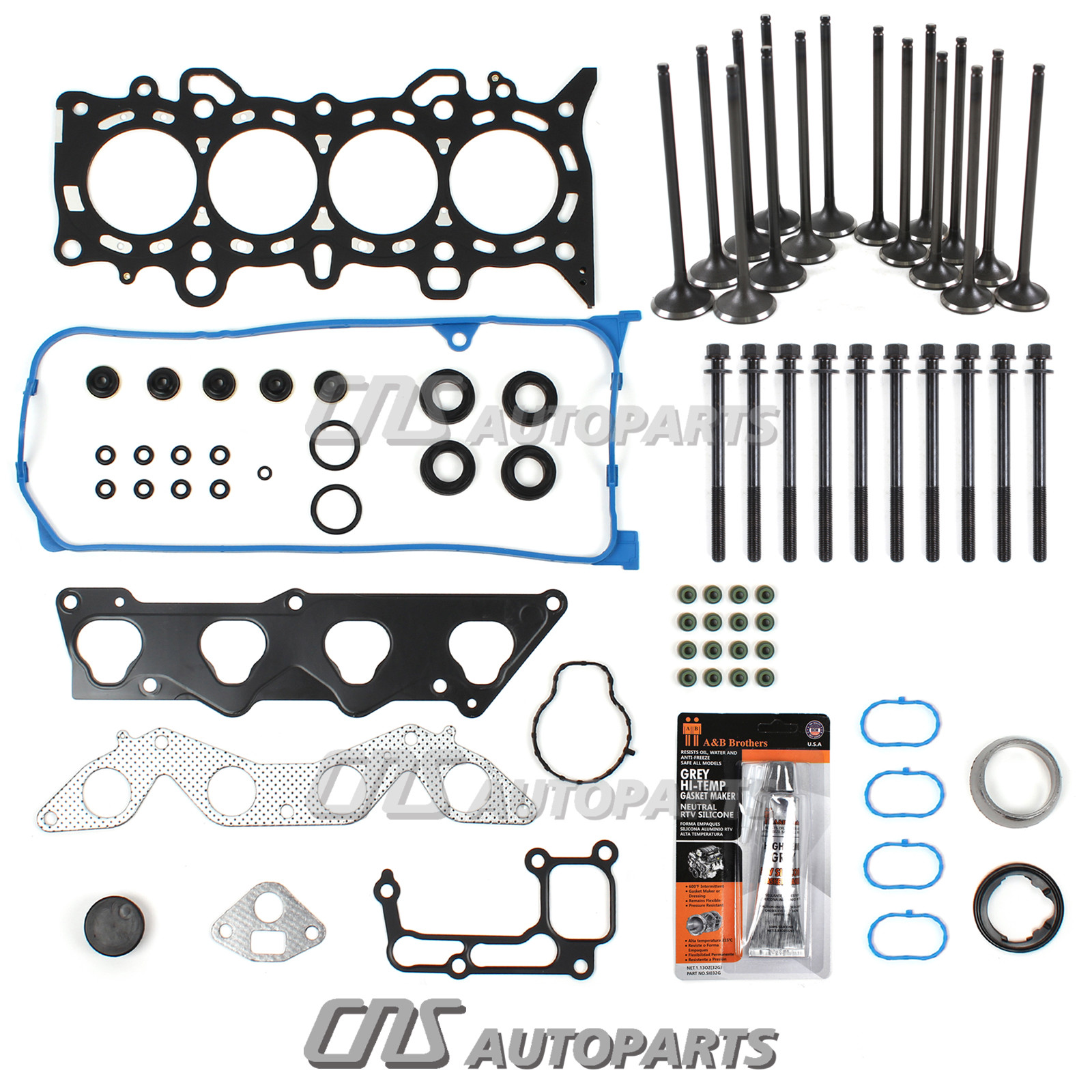 Fits 01-05 Honda Civic D17A1 Head Gasket Set Bolts Intake Exhaust ...