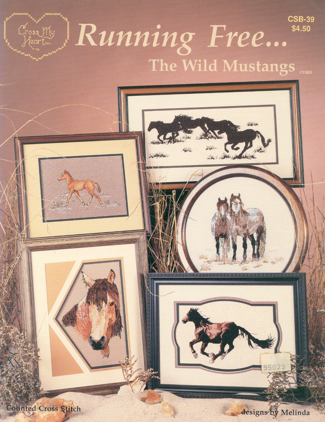 RUNNING FREE THE WILD MUSTANG'S HORSES EQUINE CROSS STITCH 5 PATTERNS ...