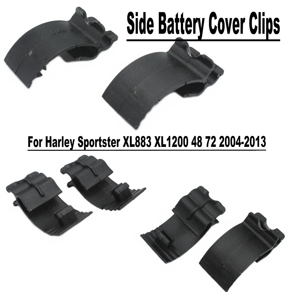 Plastic Side Battery Cover Clips For Harley Sportster XL883 XL1200 48 ...