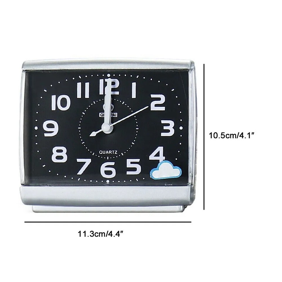 Quartz Alarm Clock Night No Tick Silent Bedside Clocks Home Decor ...