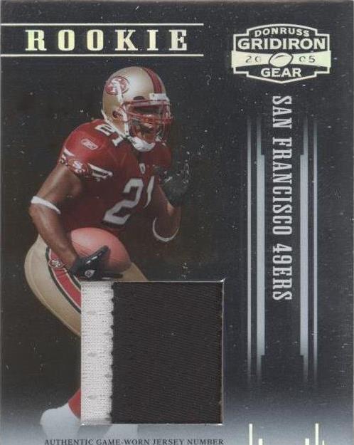 2005 Donruss Gridiron Gear - Rookie Frank Gore #124 Jersey Number /100 ...