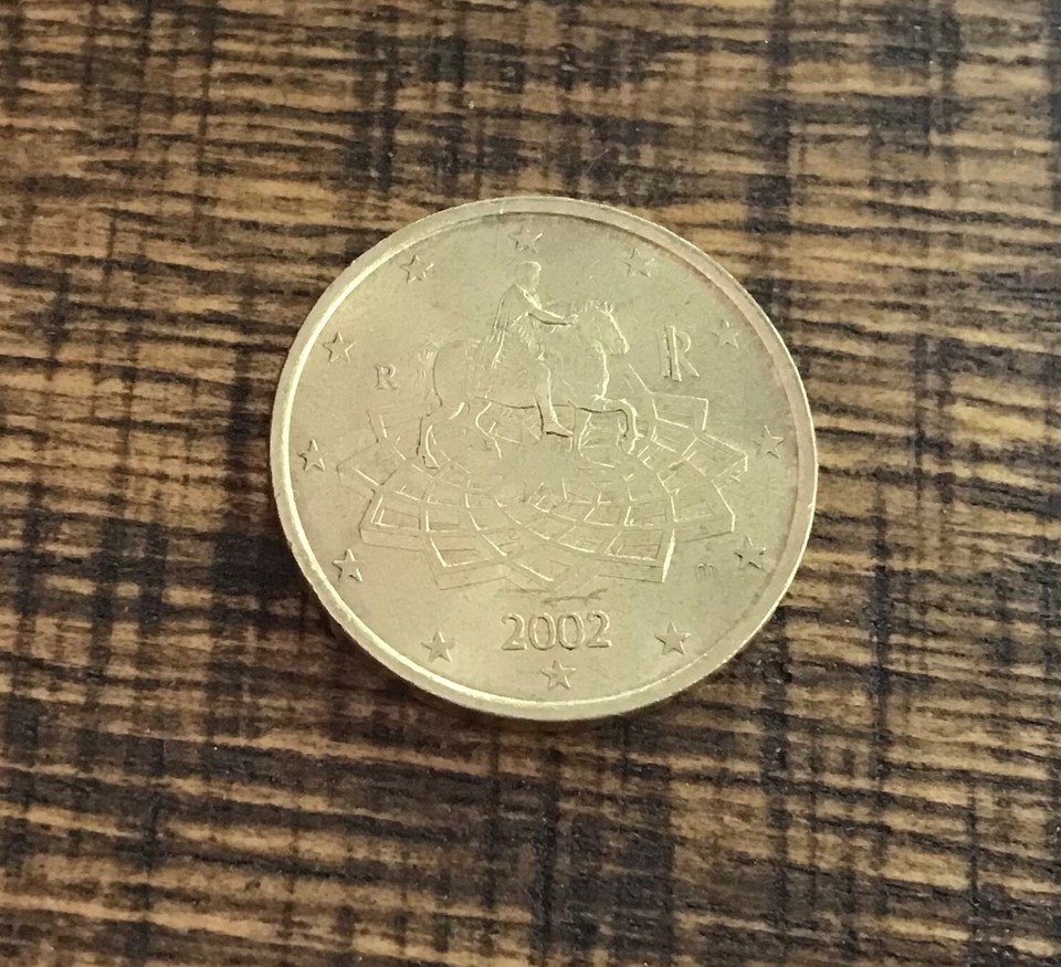 2002 Italy 50 Cent Euro Coin, Rare Collectors Coin | eBay