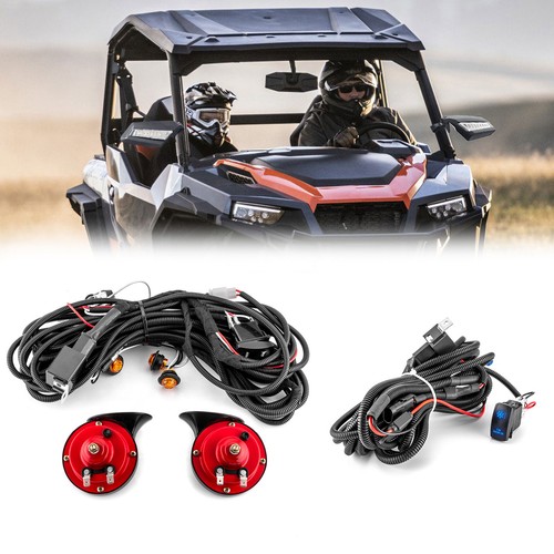 For Polaris RZR Can Am Legal Turn Signal Light Horn Kit+Fan Override ...