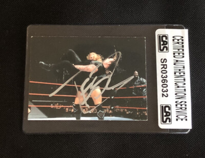 TEST 1999 COMIC IMAGES WWF SMACKDOWN SIGNED AUTOGRAPHED CARD CAS ...