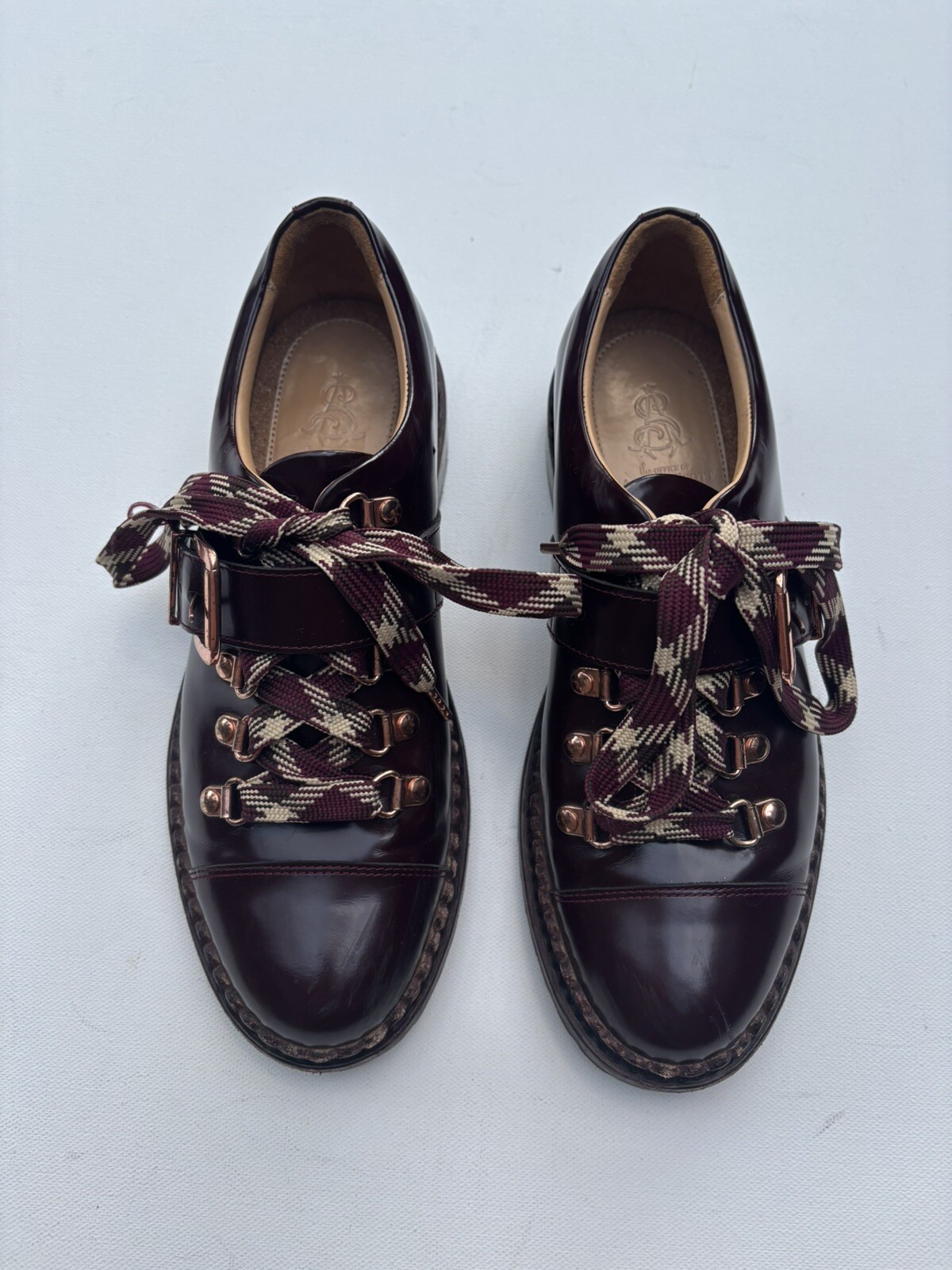 Office Of Angela Scott Mr Logan Shoes 36.5 Cranberry … - Gem