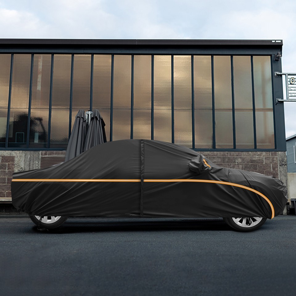 Full Sedan Coupe Car Cover Outdoor Waterproof All-Weather Hail Snow ...