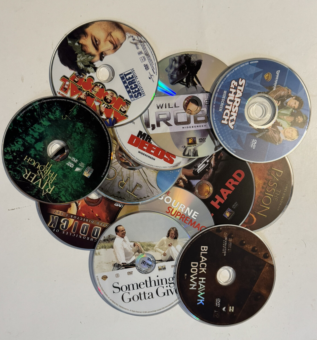 Lot of 25 Loose Movie DVDs (Discs Only) Random Assorted DVD Bulk | eBay