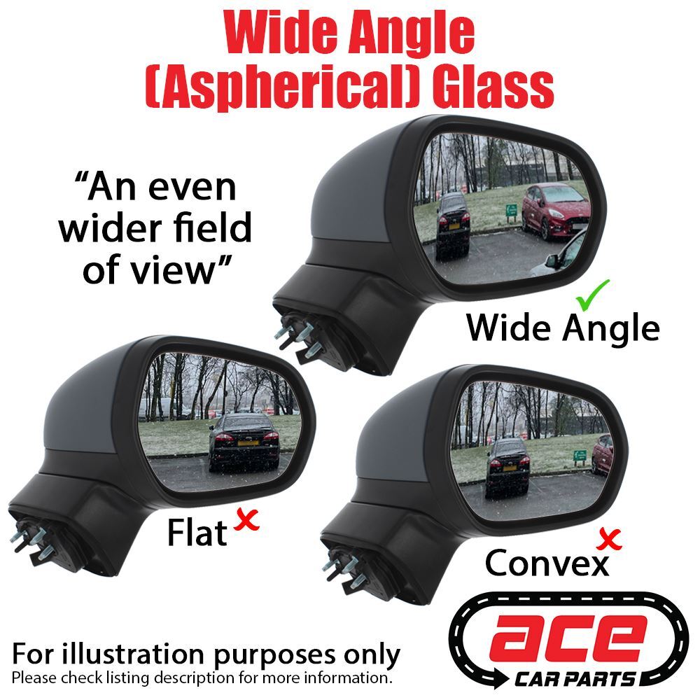 Vauxhall Mokka 2012-2017 Wing Door Mirror Glass Heated Aspherical ...