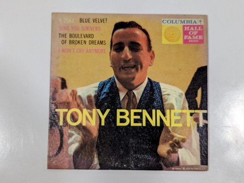 Tony Bennett - Blue Velvet Columbia B 2563 Rare EP 45 RPM Pop Jazz ...