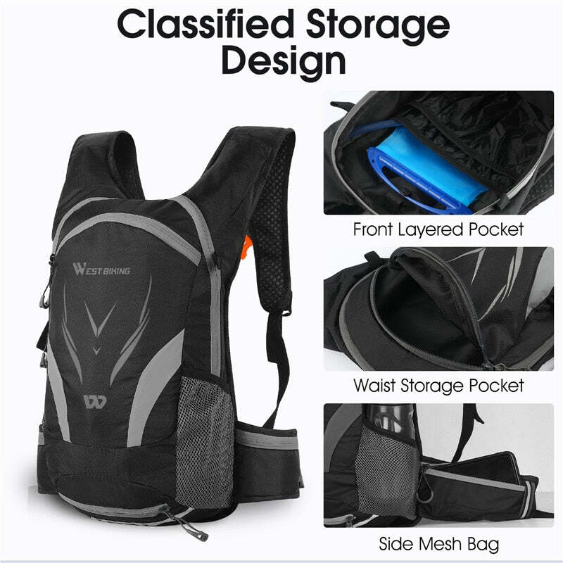 Cycling Backpack Bicycle Hydration Bag Sport Hiking Travel Packsack ...